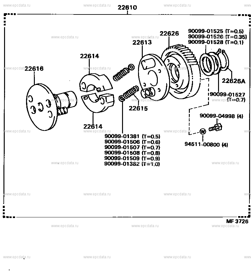 Automatic timer for Toyota Land Cruiser 60, 7 generation, 2 restyling ...
