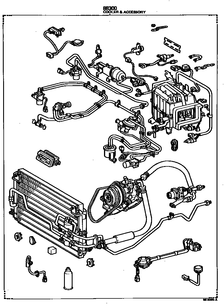 Heating & air conditioning - set for Toyota Corona RT141 - Amayama