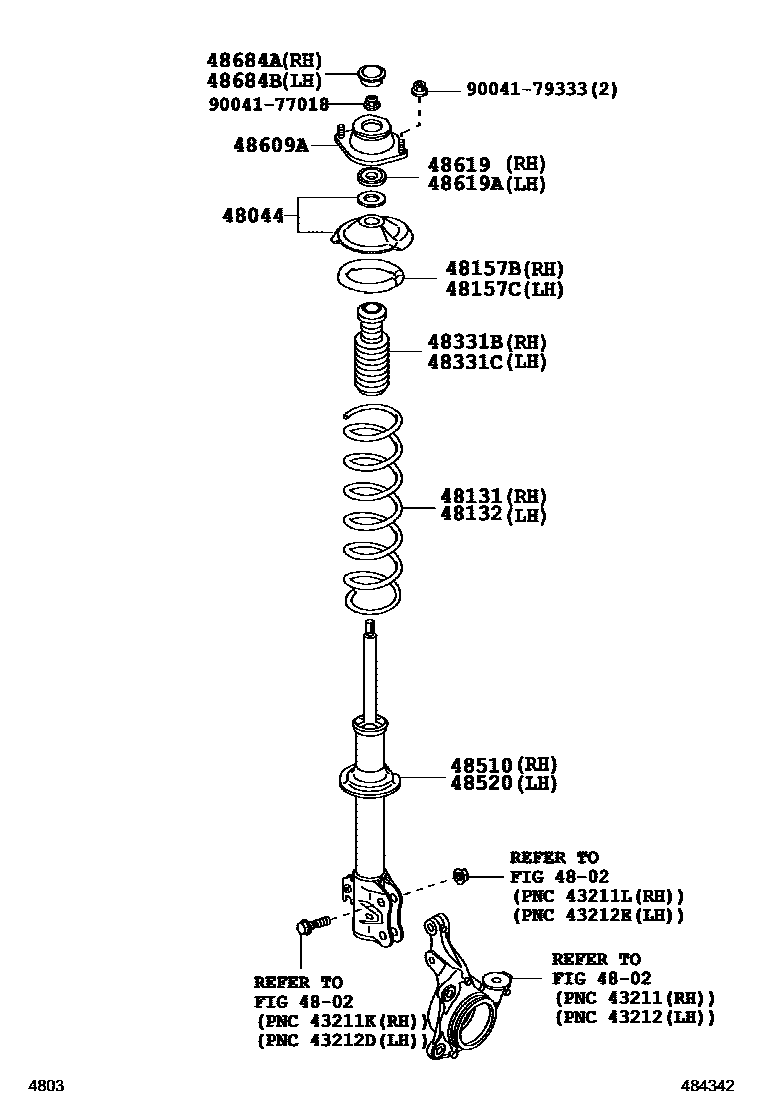 Front spring & shock absorber for Toyota Passo KGC35 - Auto parts - Amayama