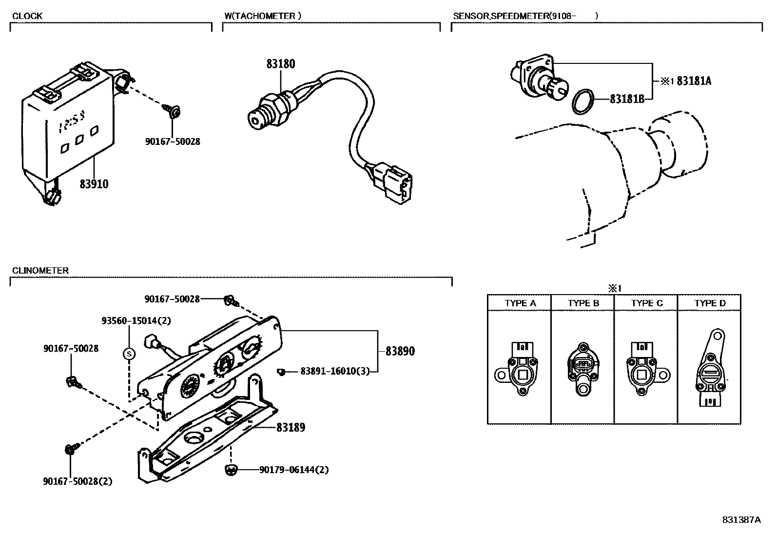 Meter for Toyota Hilux LN106 - Auto parts - Amayama
