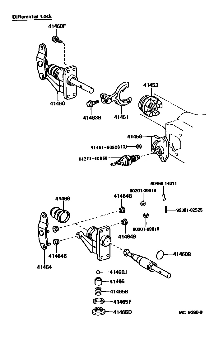 Rear axle housing & differential for Toyota Land Cruiser HJ60V - Auto ...