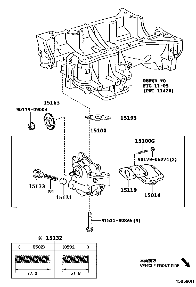 Engine oil pump for Toyota Alphard ANH10W - Auto parts - Amayama