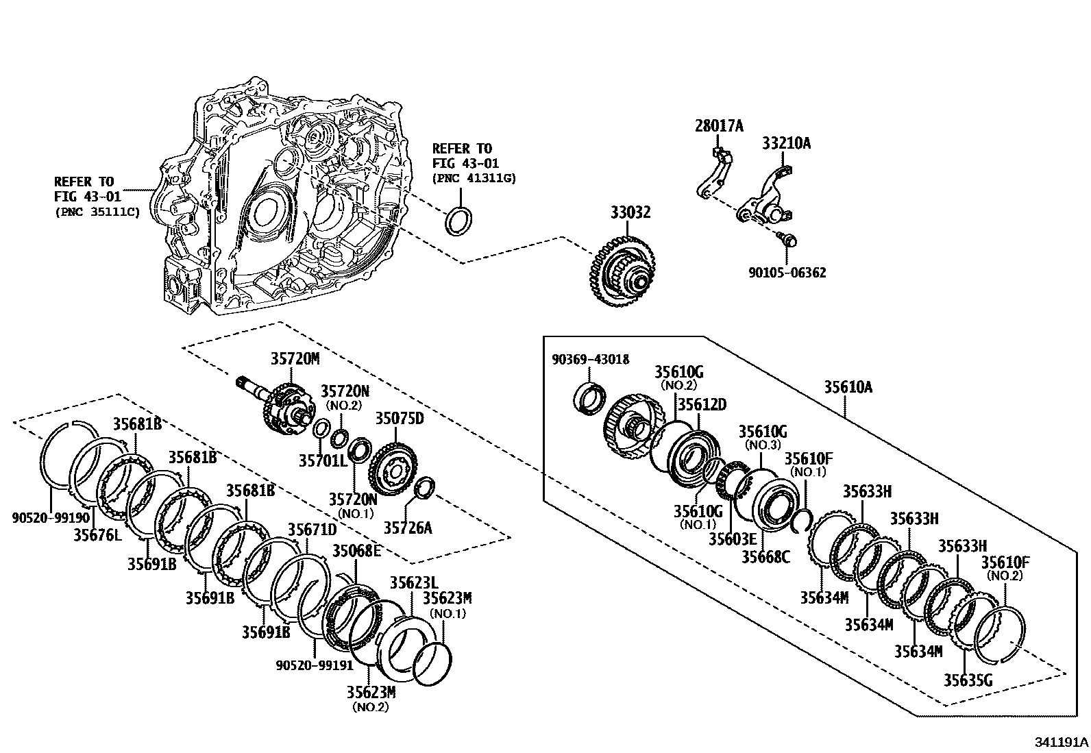 Transaxle assy(cvt) for Toyota Yaris MXPA15 - Genuine parts - Amayama
