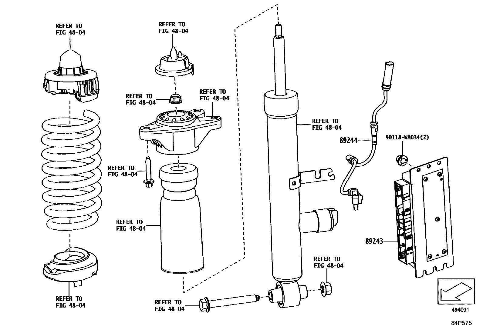 Electronic modulated suspension for Toyota Supra DB06 - Genuine parts ...