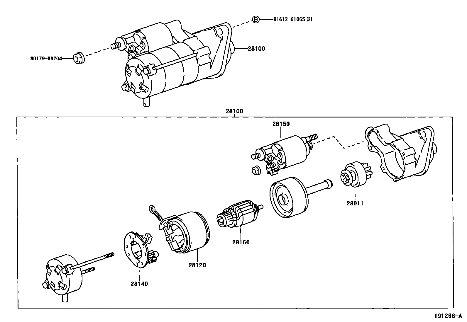 Starter for Toyota Corolla Fielder NZE121 - Auto parts - Amayama