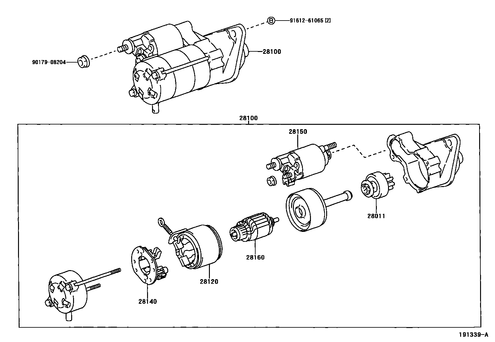 Starter на Toyota Corolla Runx NZE121 - Автозапчасти - Амаяма (Amayama)