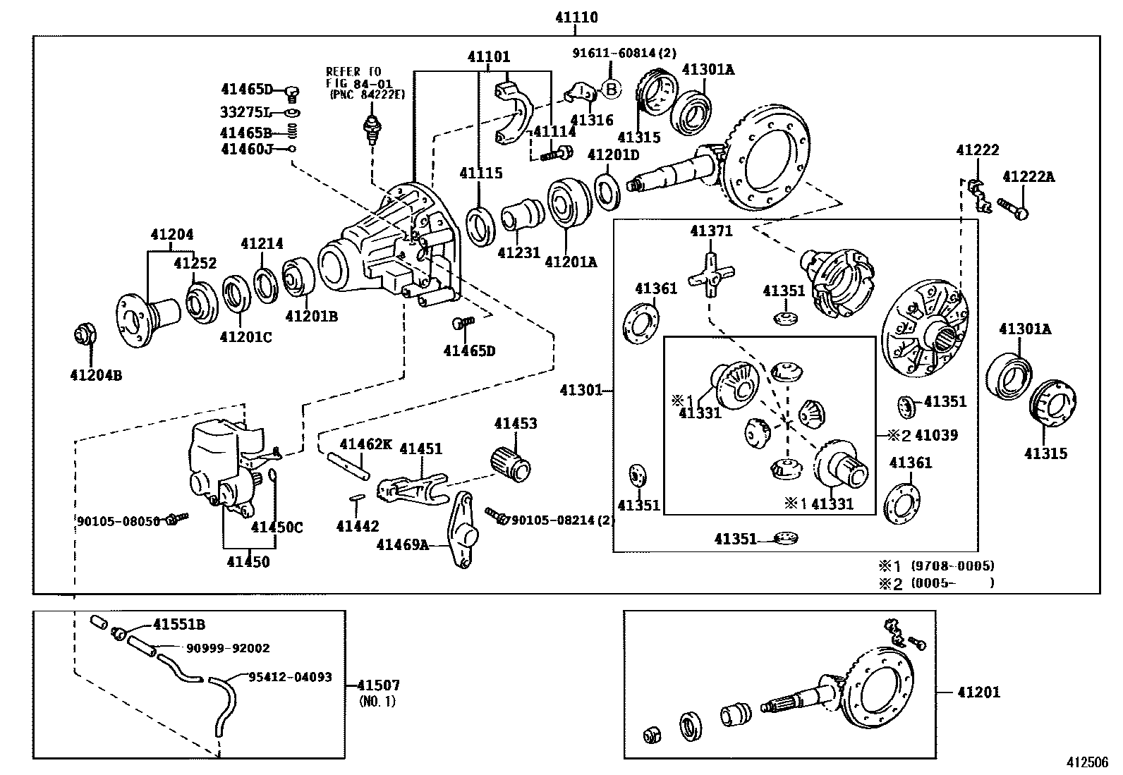 Rear axle housing & differential for Toyota Hilux LN167 - Genuine parts ...