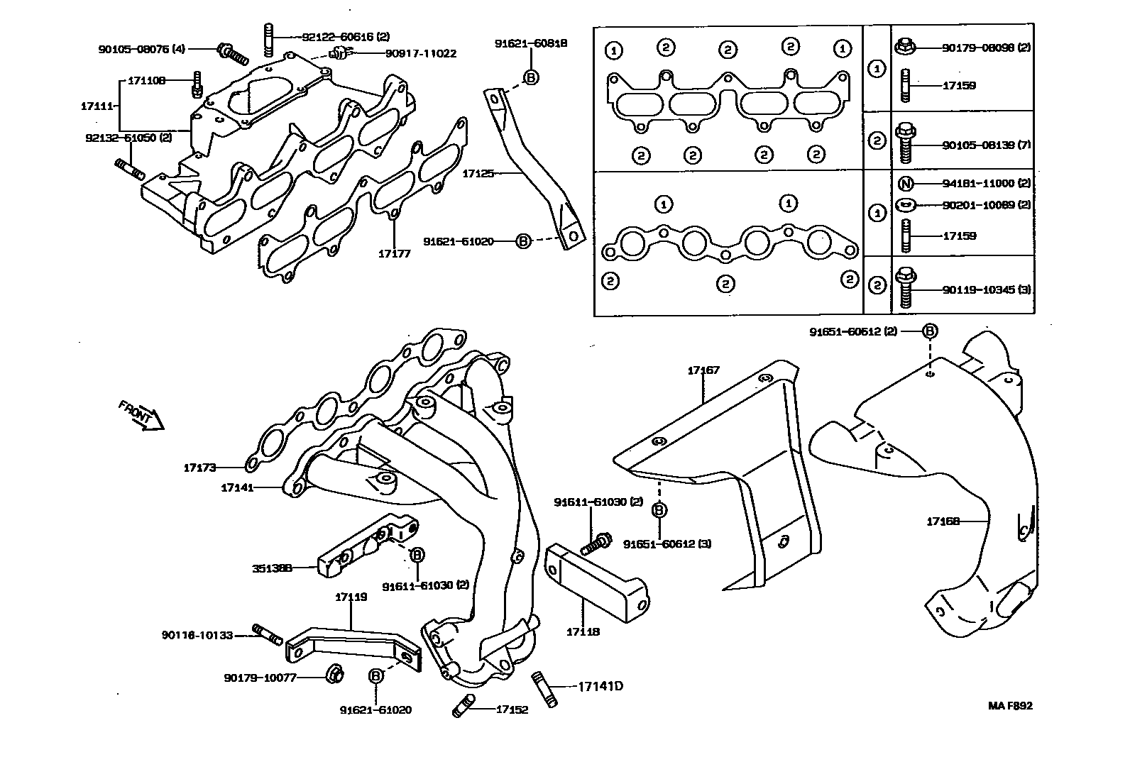 Manifold for Toyota Corolla Levin AE92 - Auto parts - Amayama