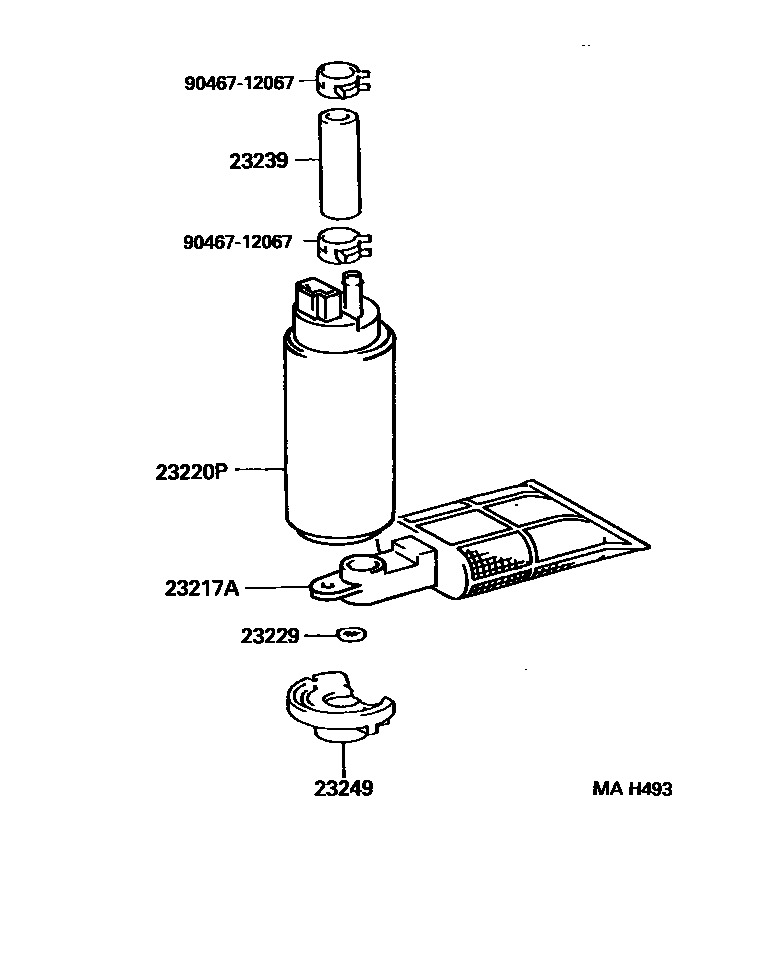 Fuel injection system for Toyota Raum EXZ10 - Auto parts - Amayama
