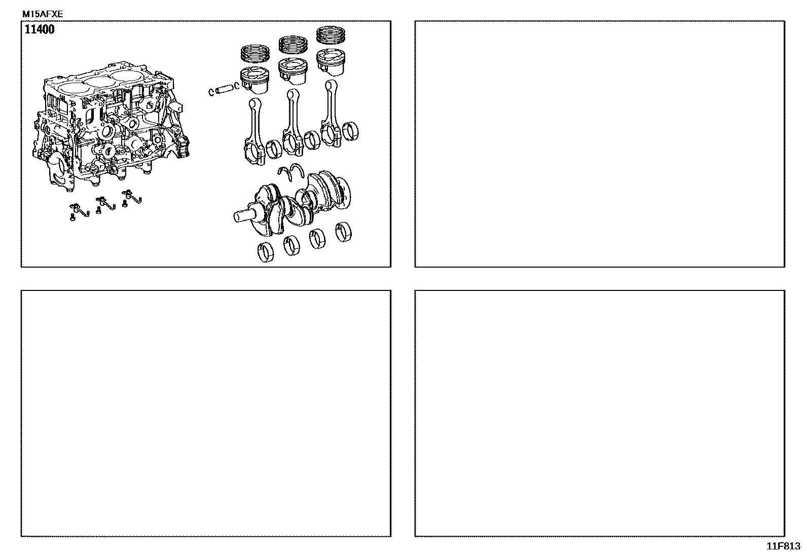 Short block assembly for Toyota Aqua MXPK16 - Genuine parts - Amayama
