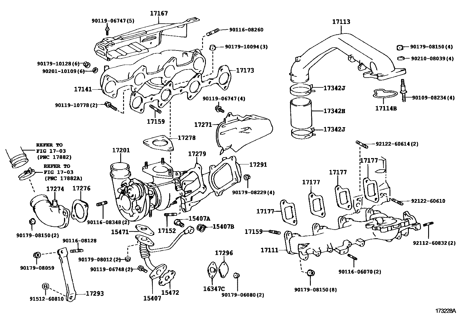Manifold for Toyota Hilux KZN130W - Genuine parts - Amayama