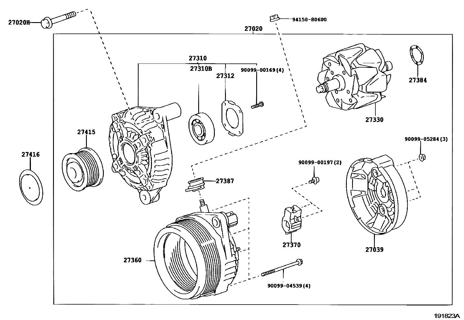 Alternator for Toyota Land Cruiser Prado KDJ125W - Auto parts - Amayama