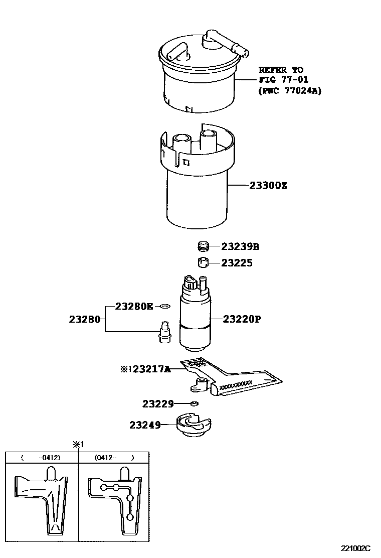 Fuel injection system for Toyota Corolla Fielder NZE121-AEPNK, 08.2000 ...