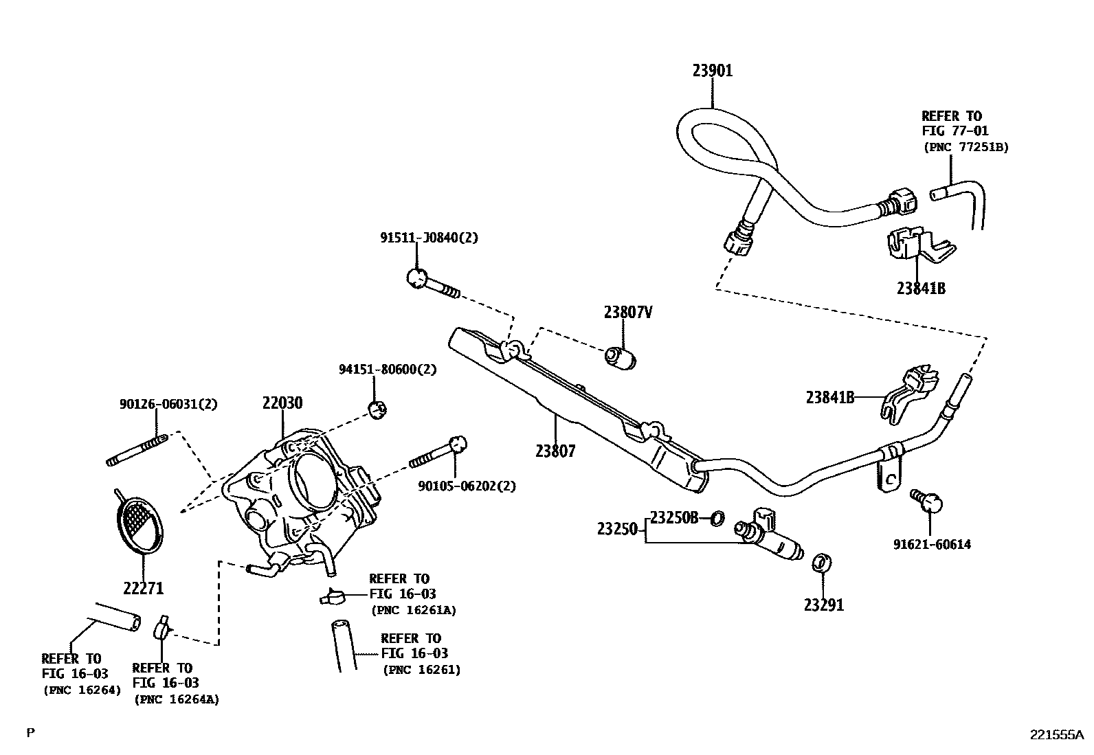 Fuel injection system for Toyota Corolla Fielder NZE121-AEPNK, 08.2000 ...