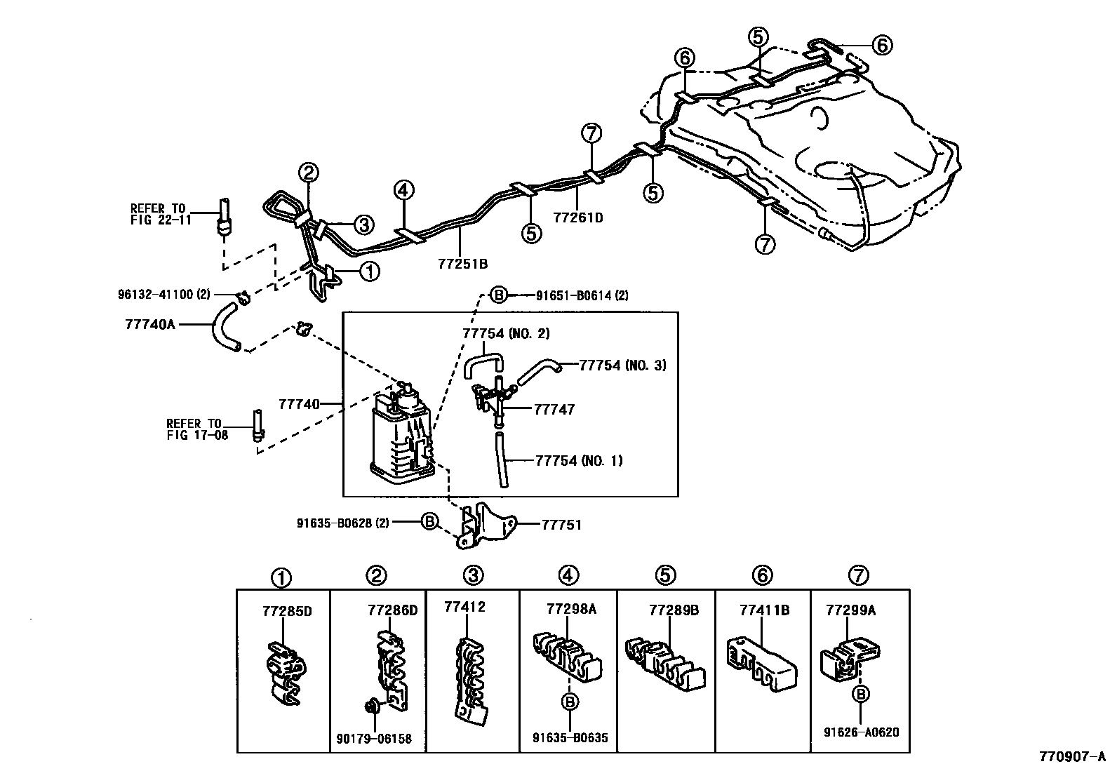 Fuel tank & tube for Toyota Harrier MCU15W - Auto parts - Amayama