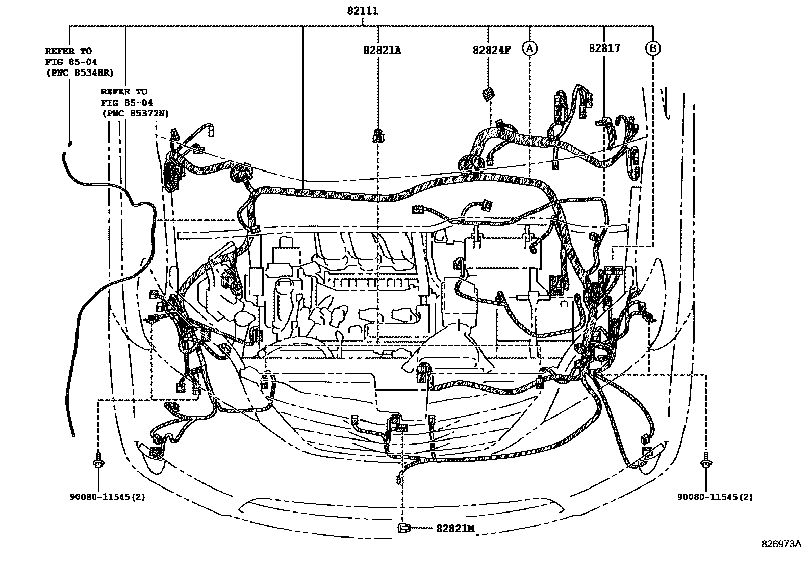 Wiring & clamp for Toyota Sienna GSL30L - Auto parts - Amayama