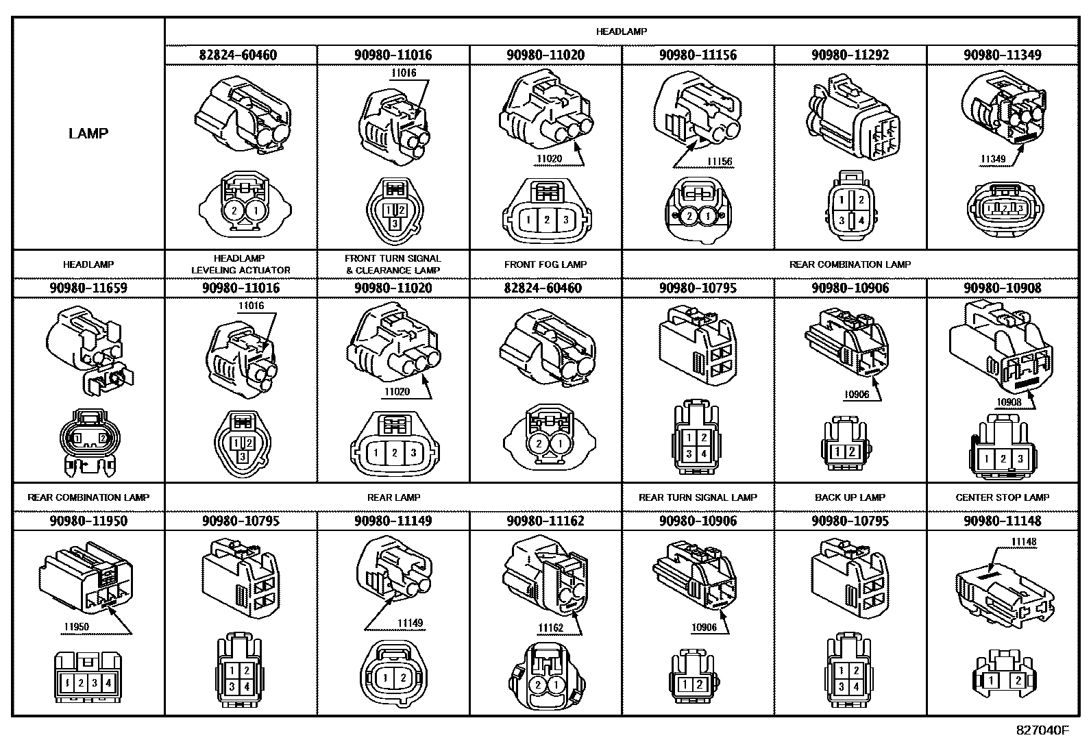Wiring & clamp for Toyota Sienna GSL30L - Auto parts - Amayama