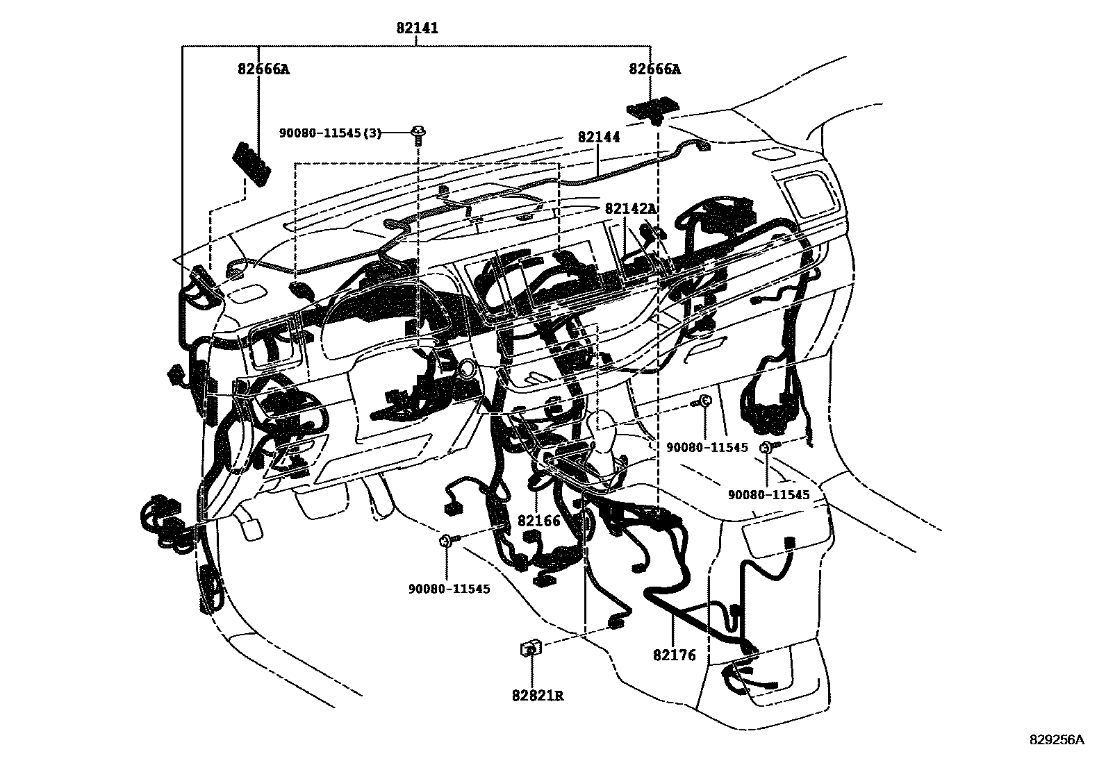 Wiring & clamp for Toyota Highlander GSU50L - Auto parts - Amayama