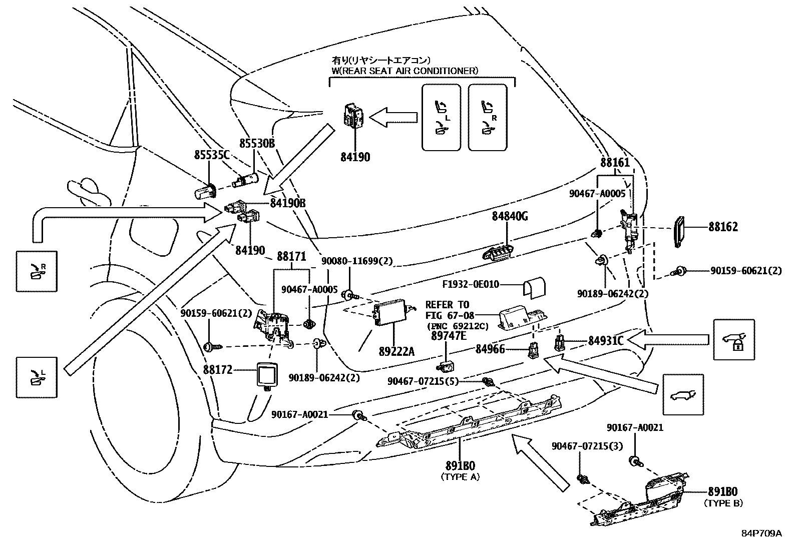 Switch & relay & computer for Lexus RX SERIES TALA15L - Genuine parts ...