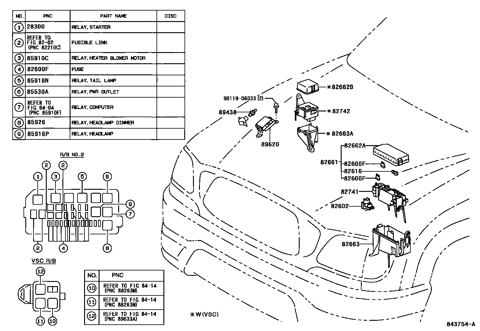 Switch & relay & computer for Toyota Tacoma VZN195L - Auto parts - Amayama