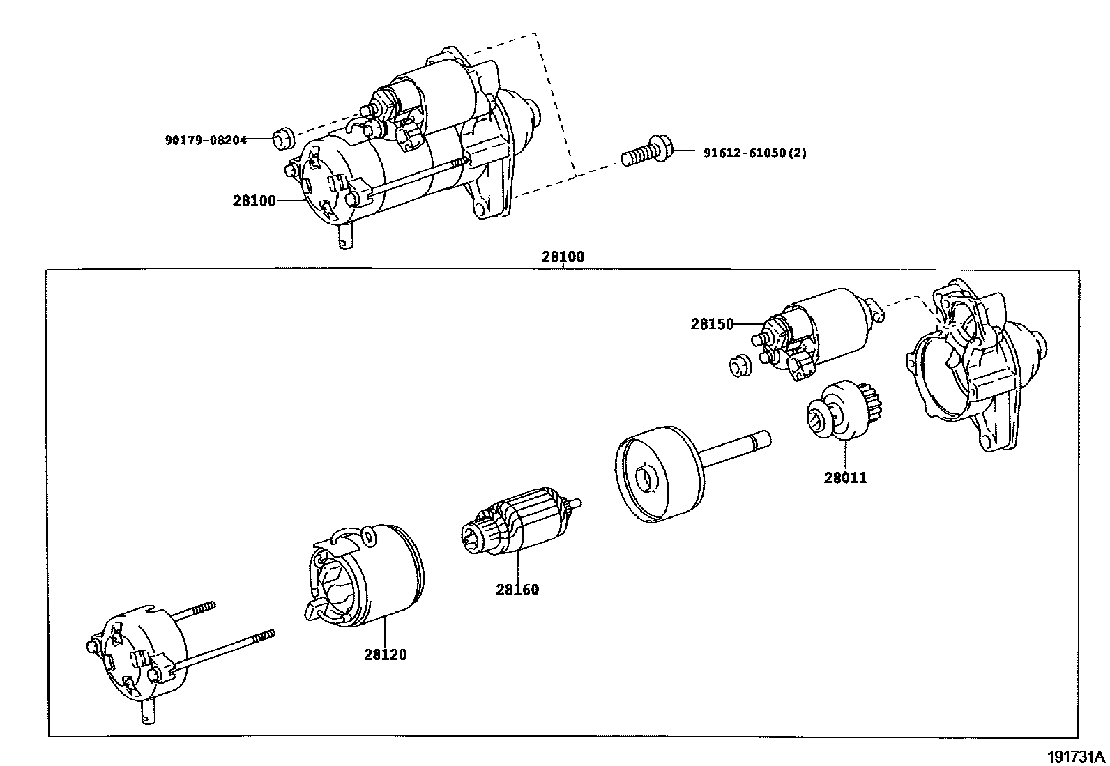 Starter for Lexus IS200 XE10, 1 generation 10.1998 - 07.2005 - Lexus ...